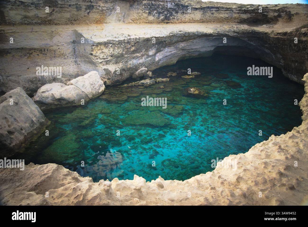 View of the famous Cave of Poetry ( Italian: Grotta della Poesia ), one ...