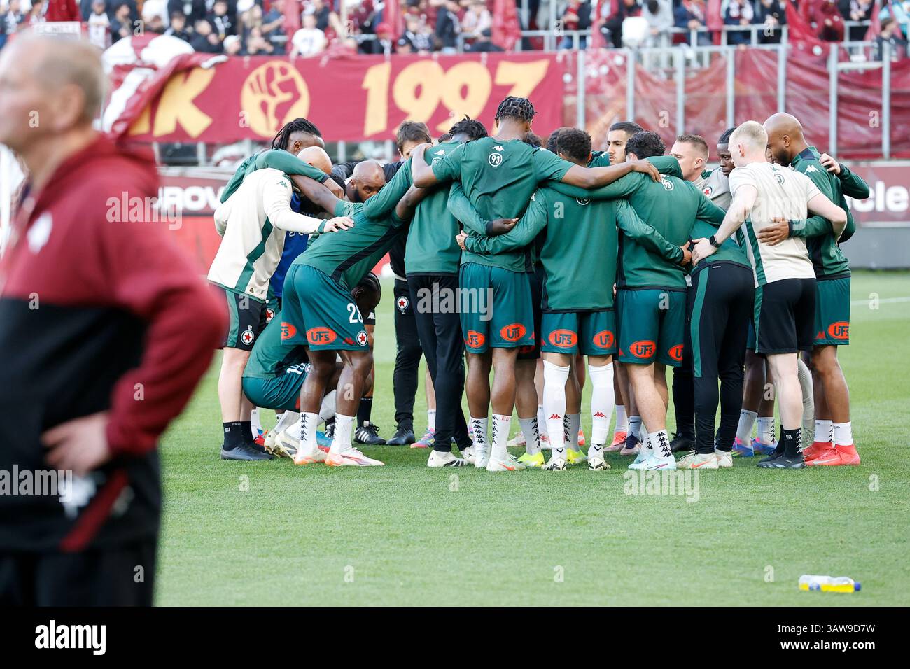 Equipe de football du Red Star during the Ligue 2 BKT match between ...