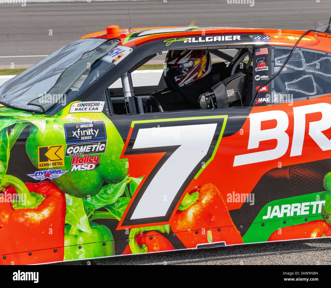 Rockingham, North Carolina, USA. 19th Apr, 2025. The car of NASCAR ...