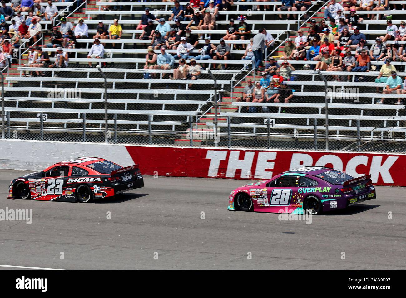 ROCKINGHAM, NC - APRIL 19: Austin Green (#28 Overplay Games Chevrolet ...