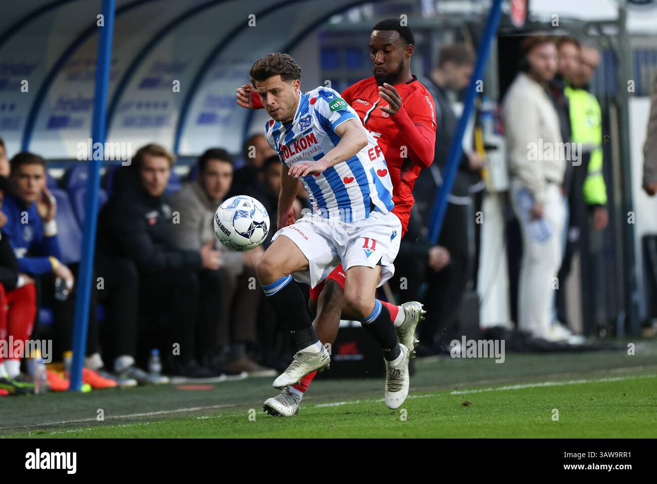 HEERENVEEN, 19-04-2025, Abe Lenstra stadium, season 2024/2025, Dutch Eredivisie Football, during ...