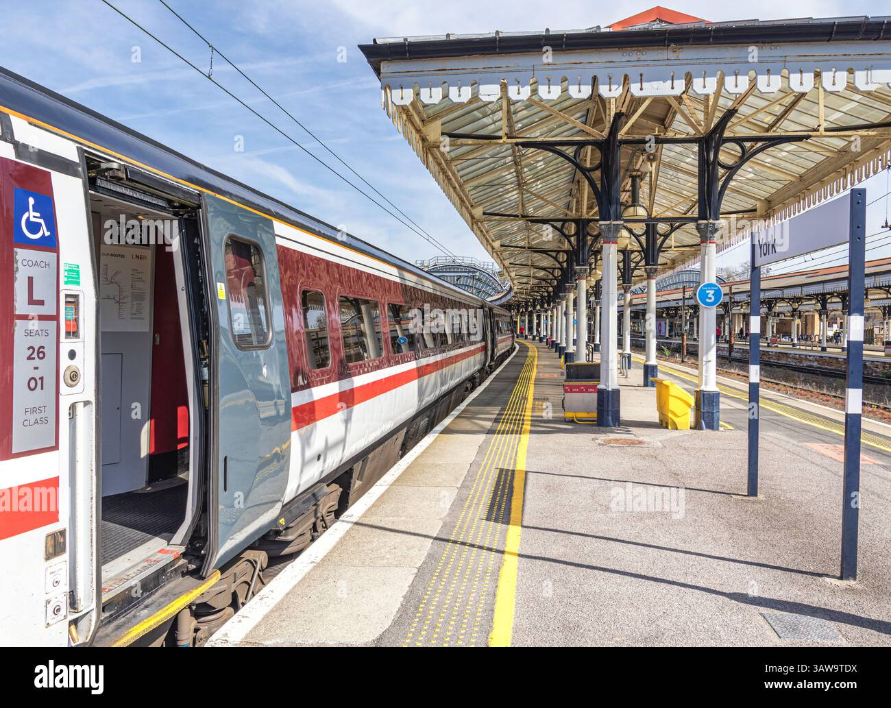 Carriages of an old Intercity 225 train stands beside a 19th Century ...