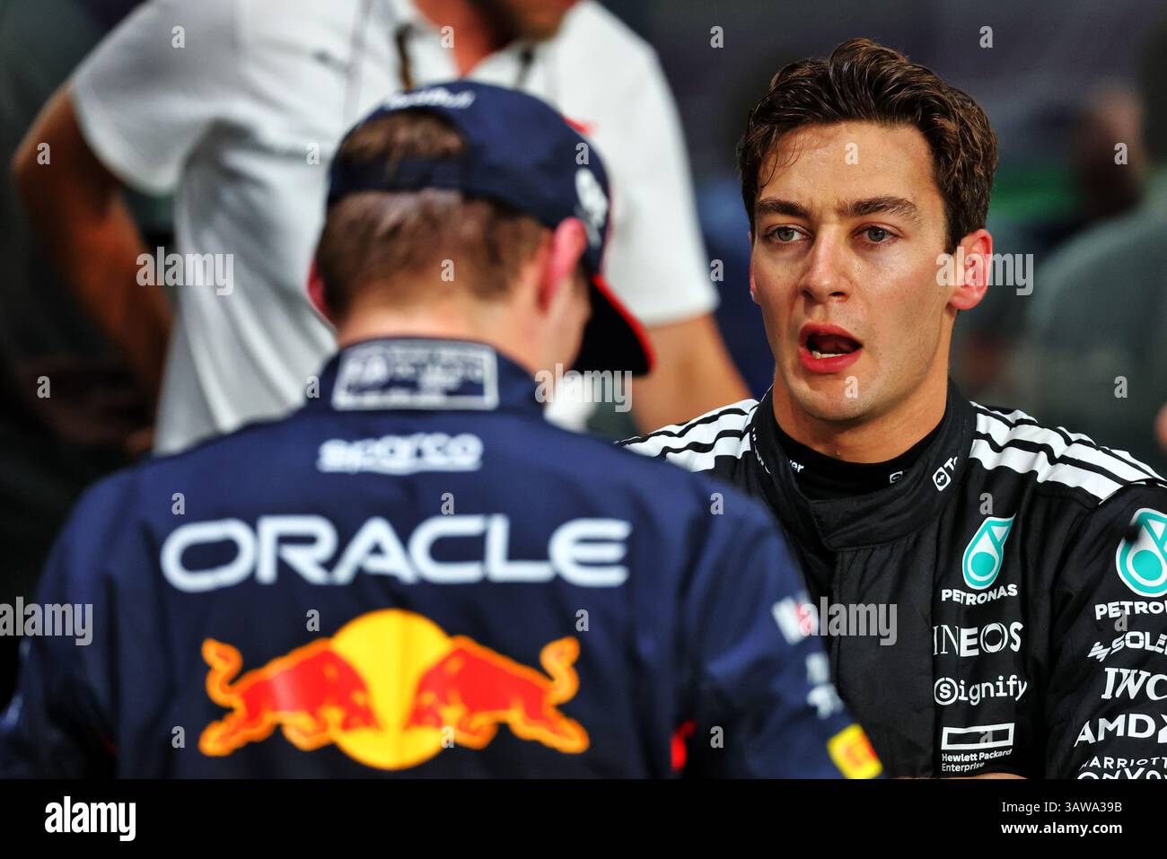 George russell max verstappen 2025 hi-res stock photography and images - Alamy
