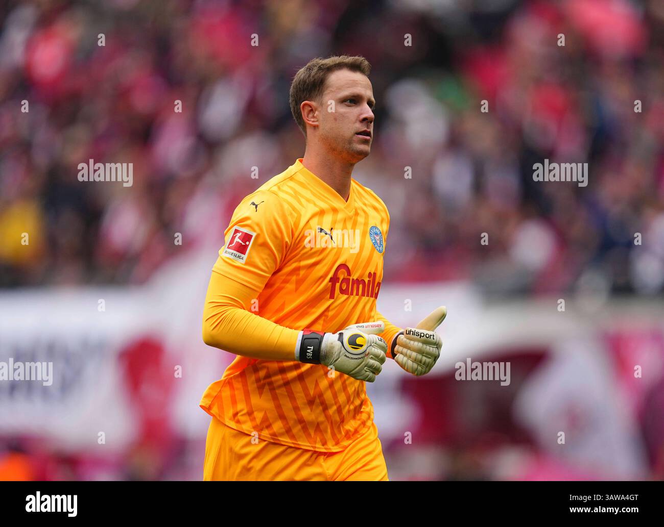 April 19 2025: Thomas DÃ¤hne of Holstein Kiel looks on during a 1 ...