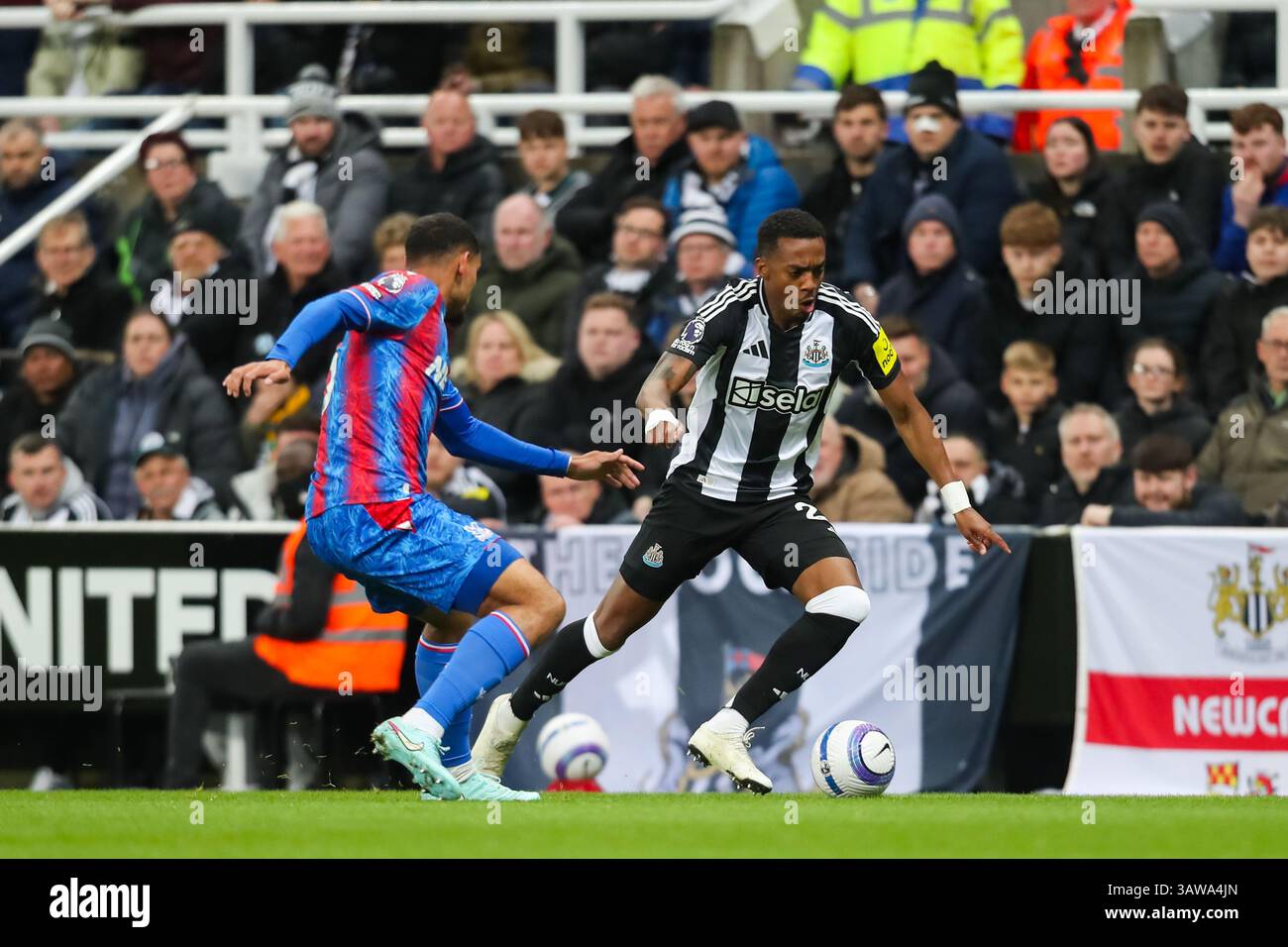 Newcastle, UK. 16th Apr, 2025. Joe Willock Of Newcastle United during ...