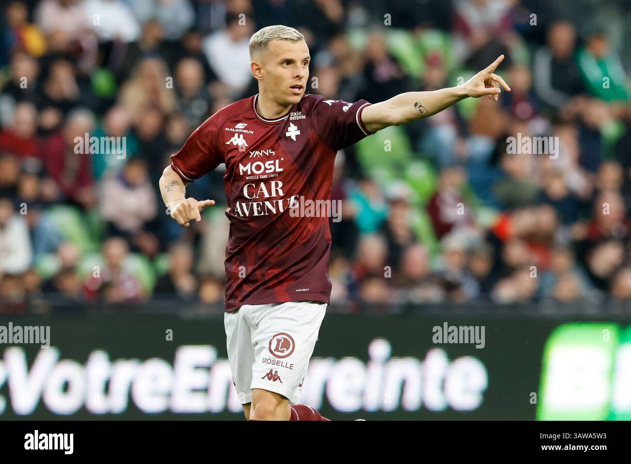 07 Gauthier HEIN (fcm) during the Ligue 2 BKT match between Metz and ...