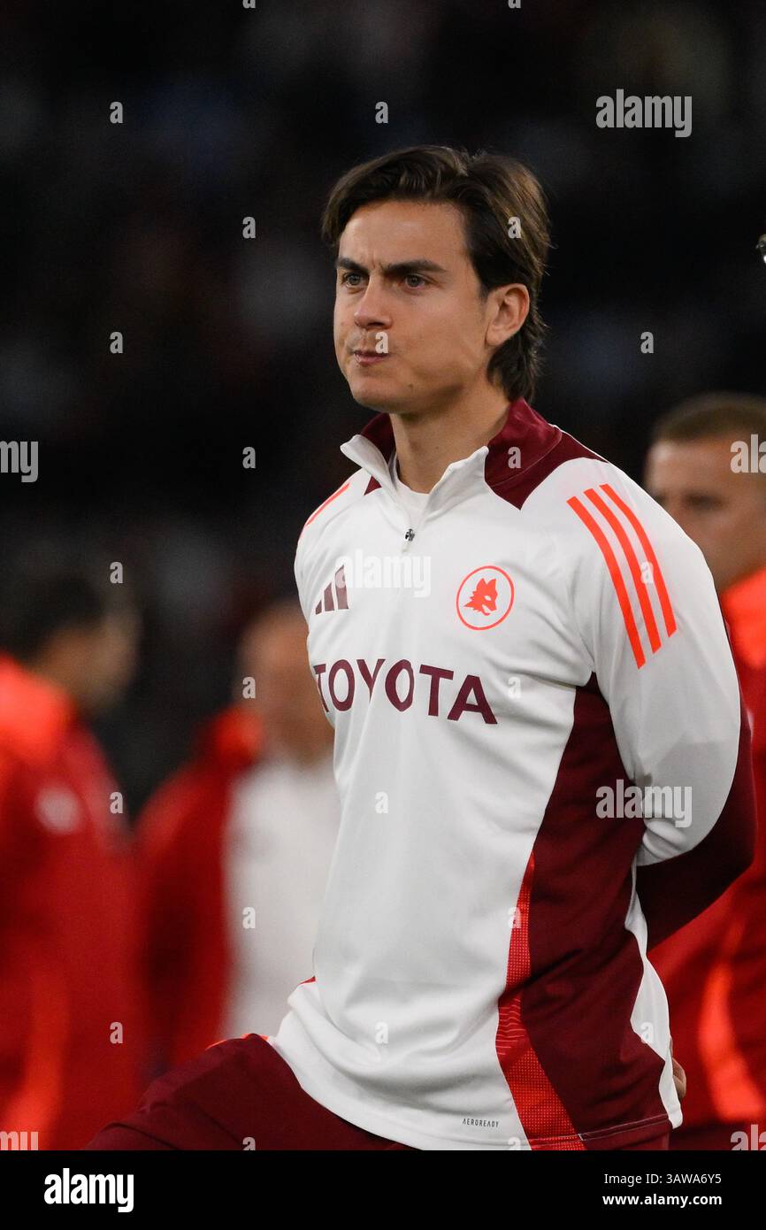 Rome, Italy. 19th Apr, 2025. Romaâ??s Paulo Dybala during the Italian Football Championship ...
