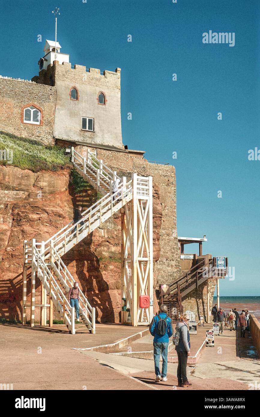 The clock tower of the Connaught gardens on Chit Rocks looking over ...