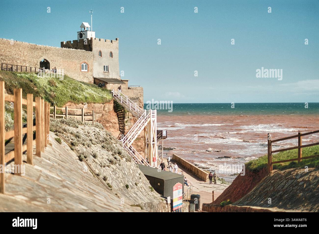 The clock tower of the Connaught gardens on Chit Rocks looking over ...