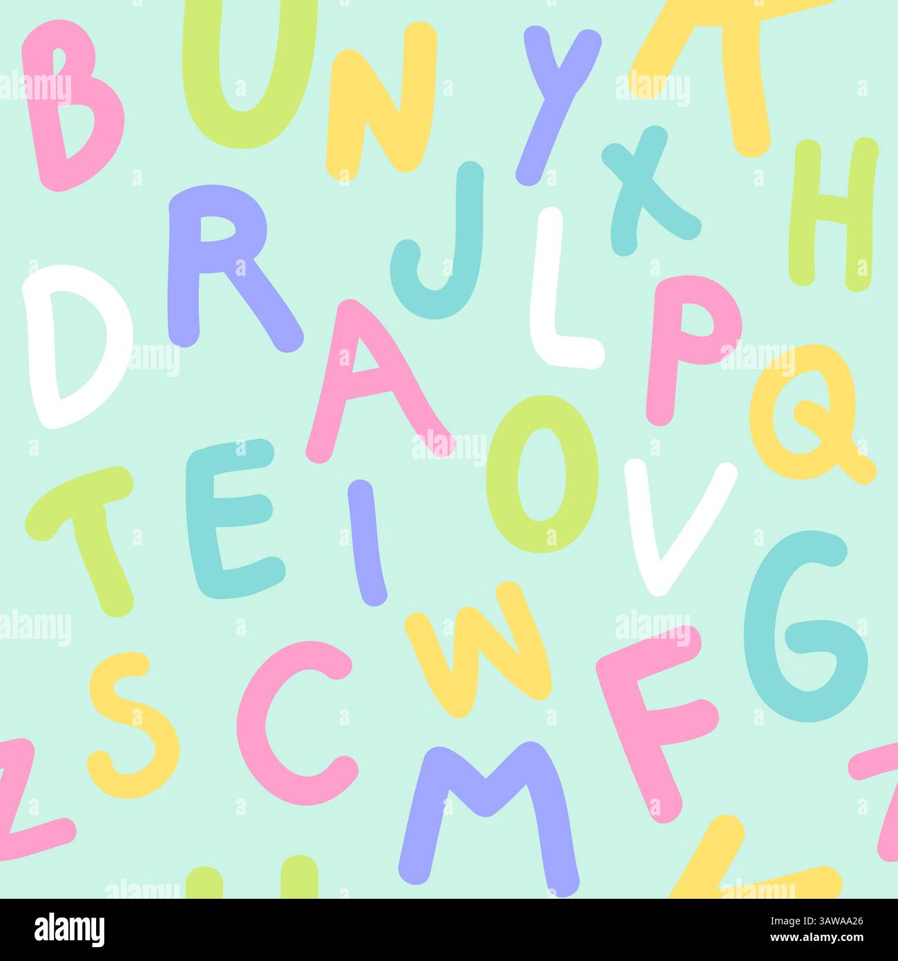 Pattern of alphabet hi-res stock photography and images - Alamy