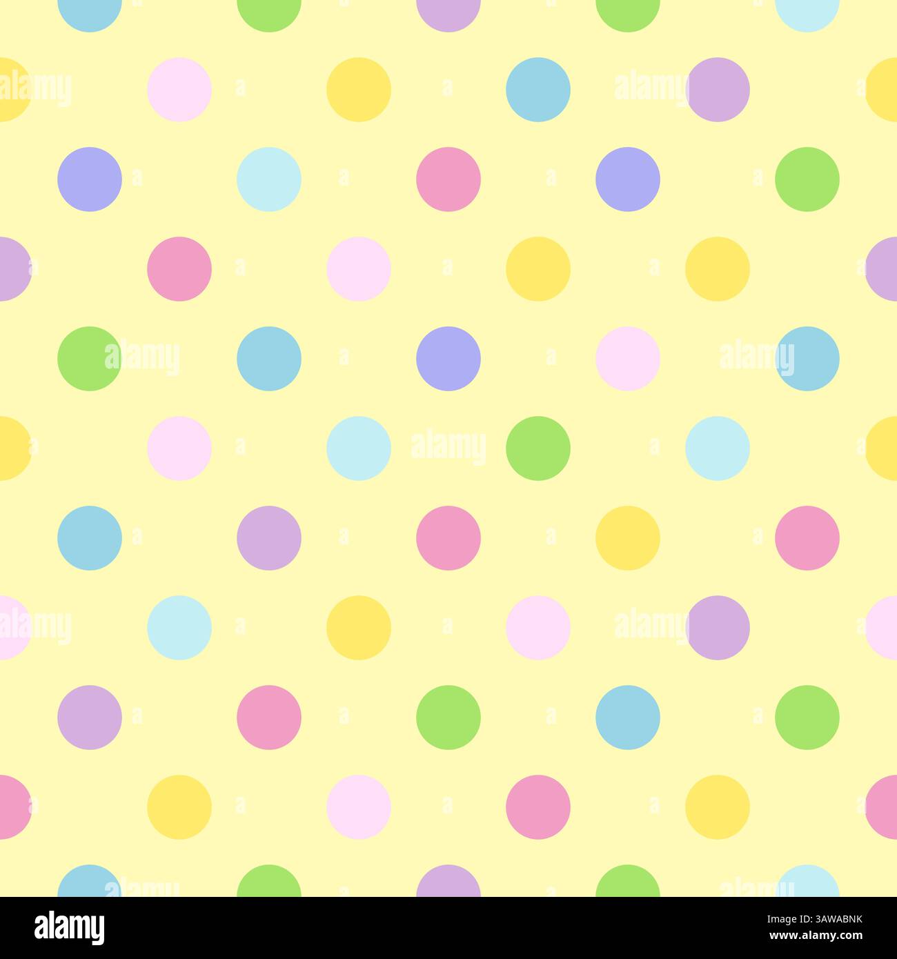 Simple Polka Dot pattern, Colorful seamless texture Stock Vector Image ...