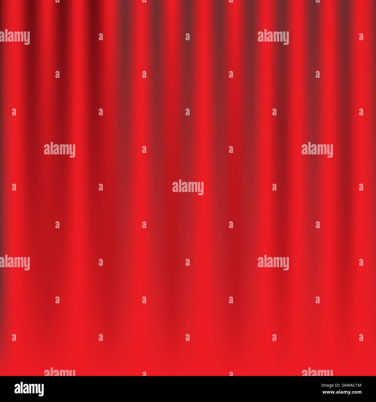 Red stage curtain background – elegant vertical folds with realistic ...