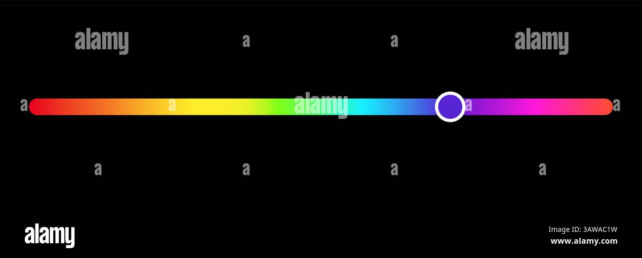 Color picker bar on black background Stock Vector Image & Art - Alamy