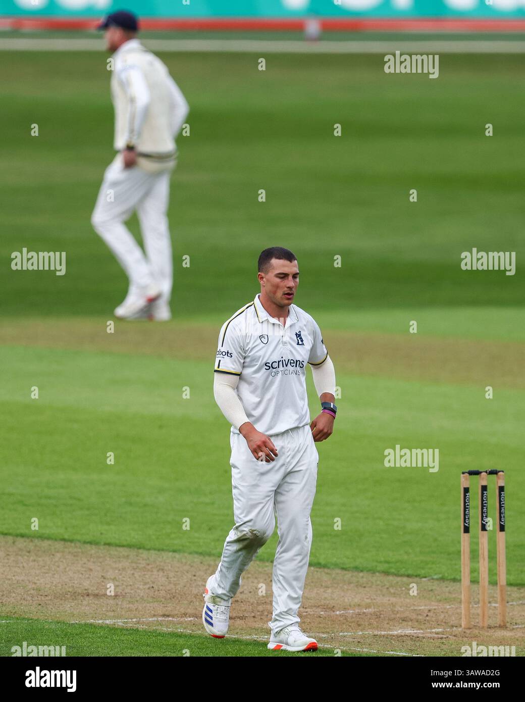 Birmingham, UK. 19th Apr, 2025. #27, Michael Booth of Warwickshire ...