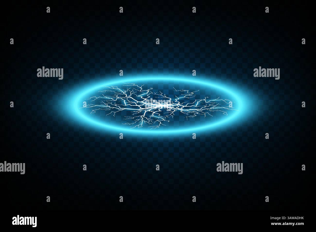 Experience a Striking Visual Encounter with a Futuristic Neon Lightning ...