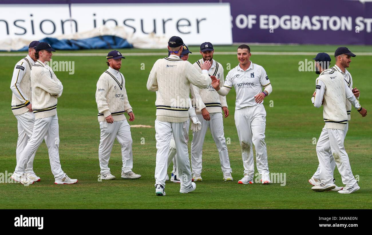 Birmingham, UK. 19th Apr, 2025. #27, Michael Booth of Warwickshire (no ...