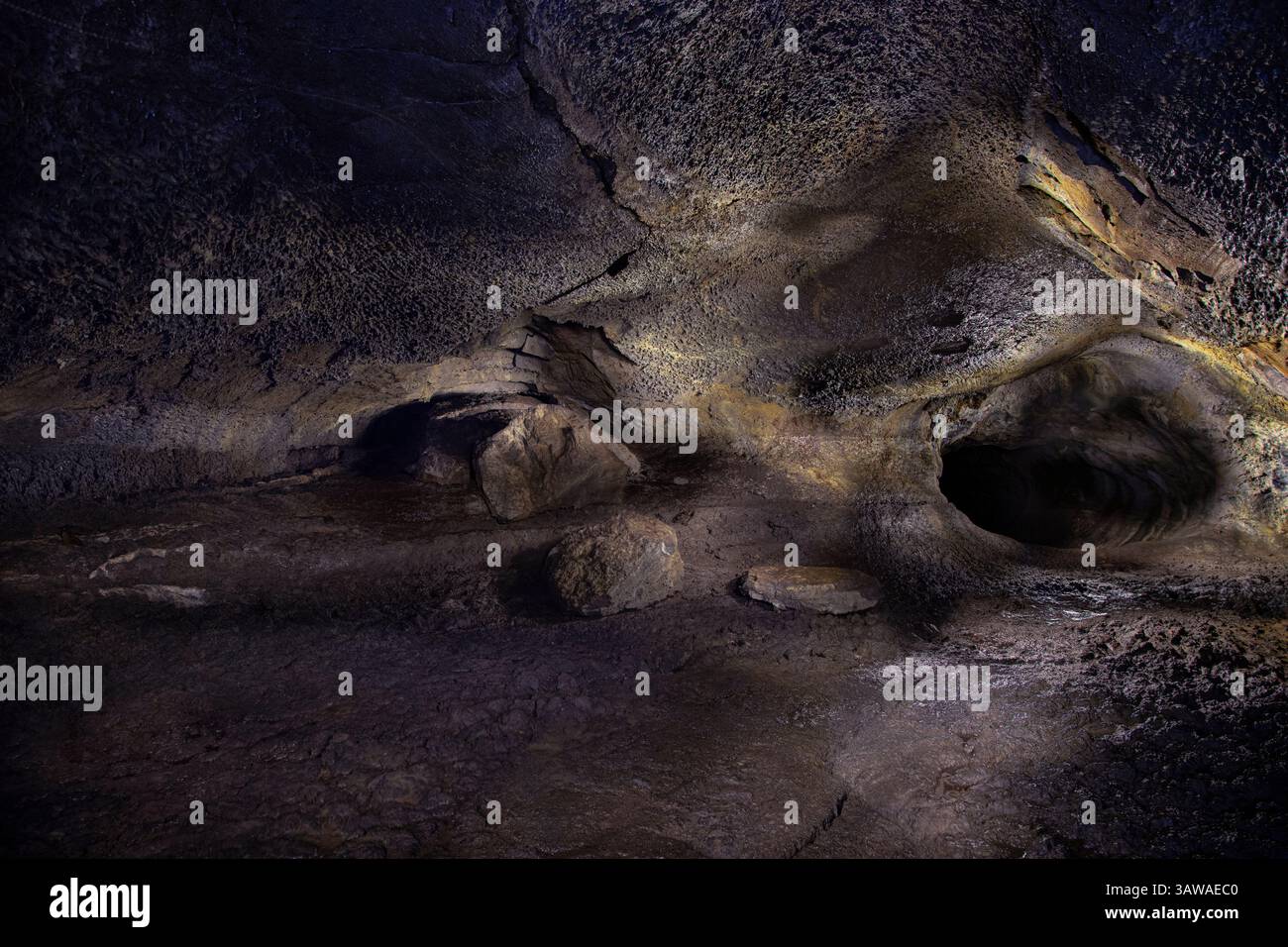 This image captures a portion of Valentine Cave in Lava Beds National ...