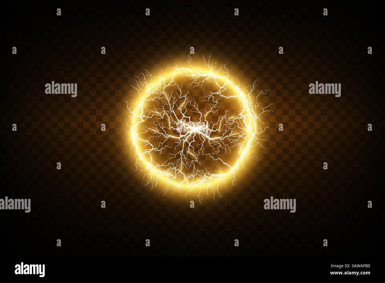 An Electric Energy Sphere featuring mesmerizing Lightning Effects ...