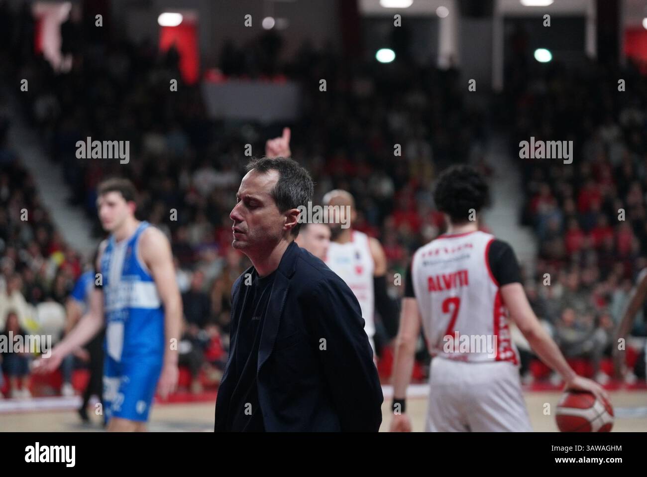 Head Coach Massimo Bulleri Dinamo Sassari during the LBA Italy ...