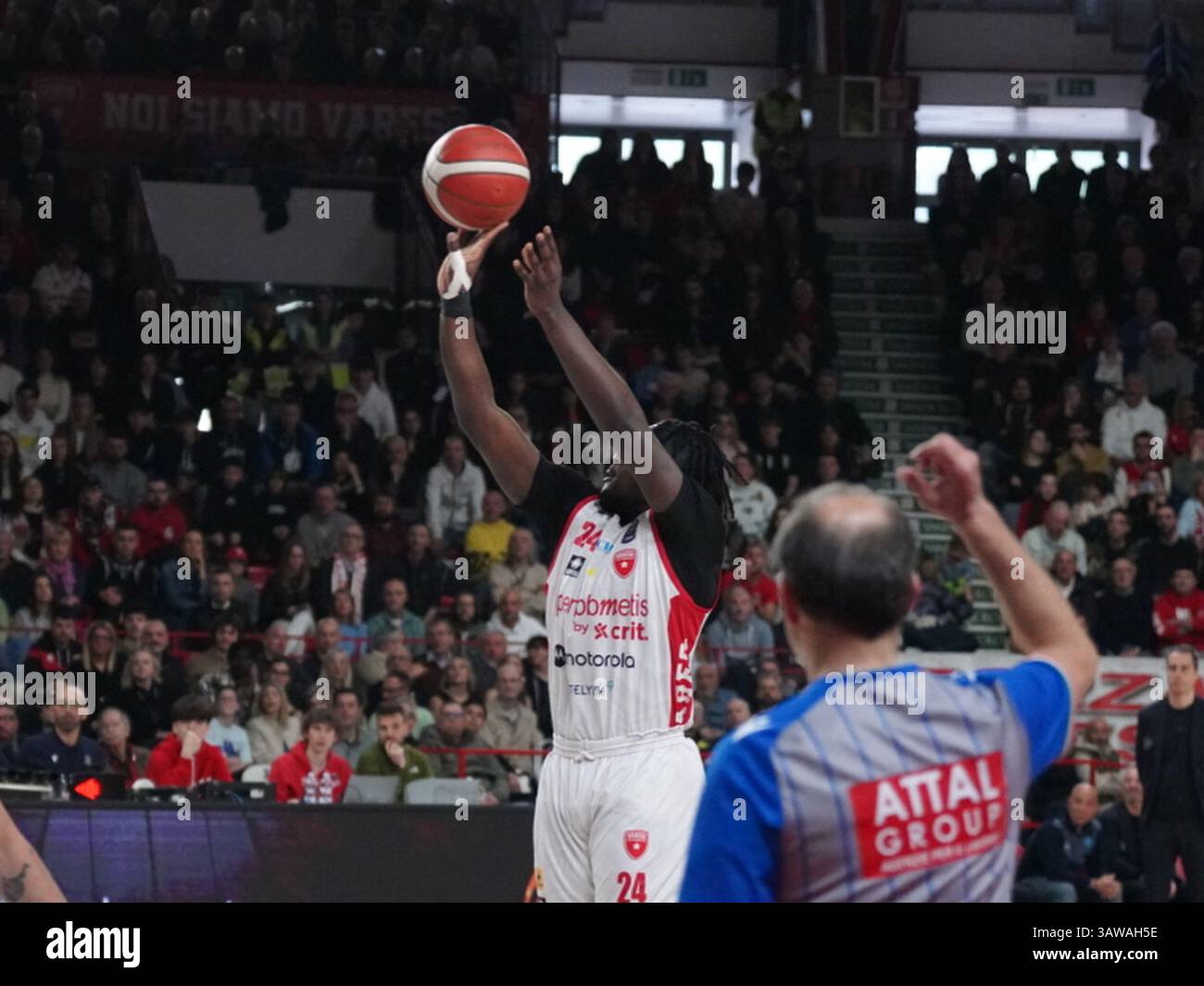 24 Elisée Assui Openjobmetis Varese during the LBA Italy Championship ...