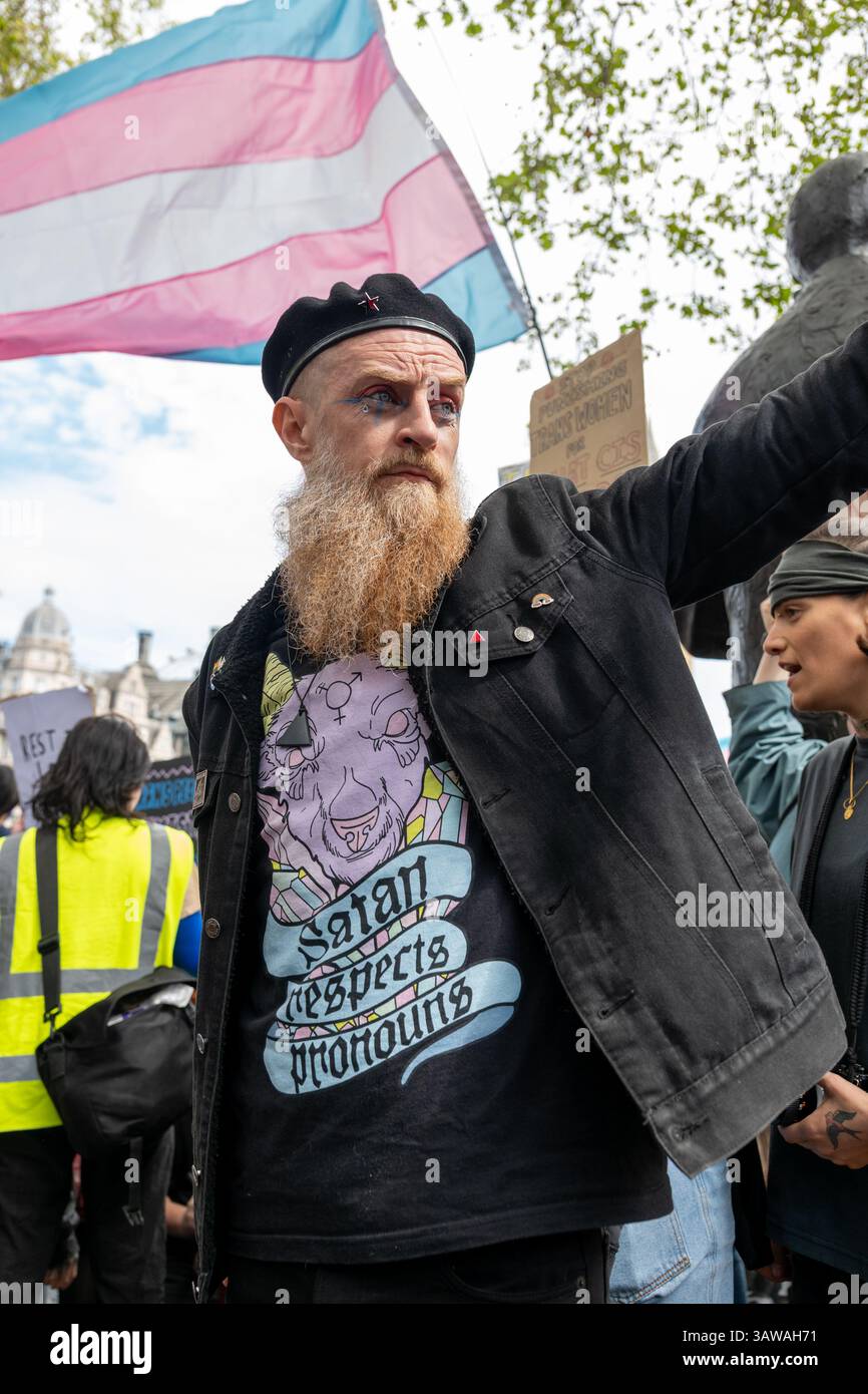 London, UK. 19 APR 2025 London /UK Thousands of trans rights activists ...