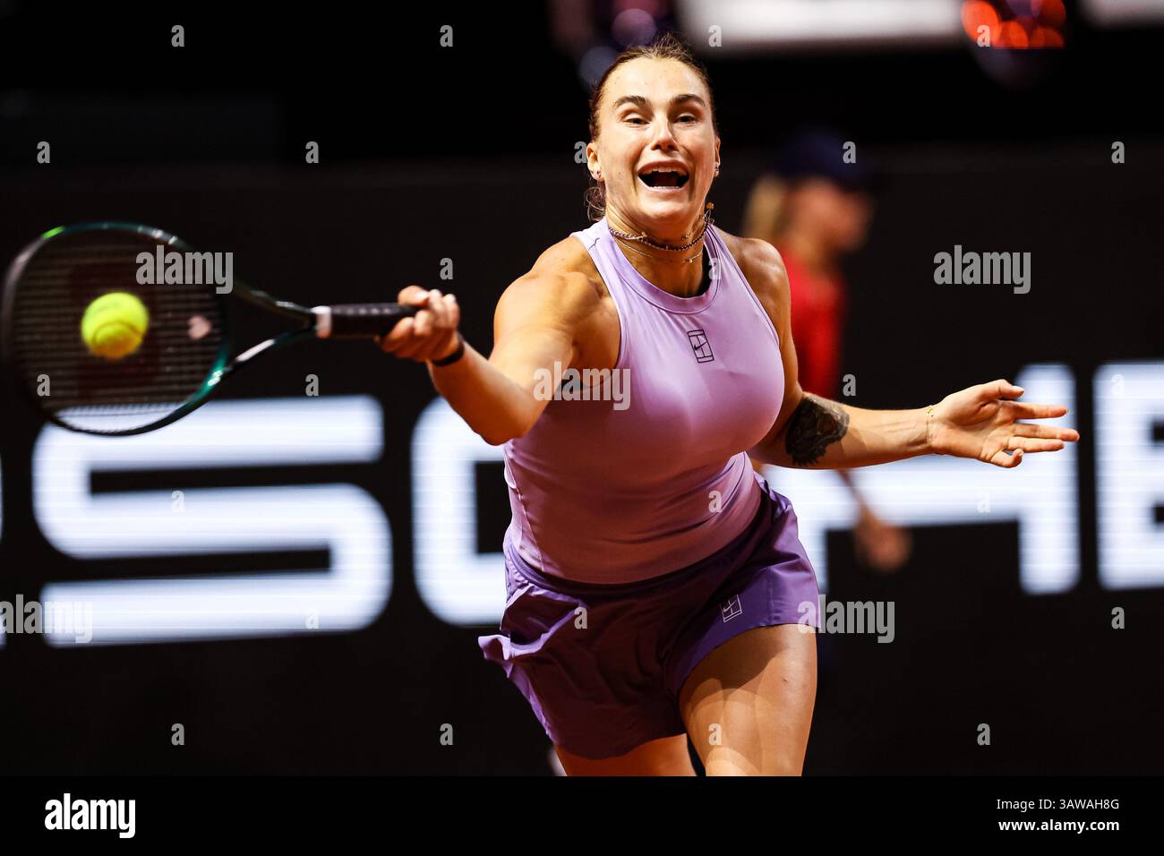 Stuttgart, Deutschland. 19th Apr, 2025. im Bild Aryna Sabalenka Aryna ...