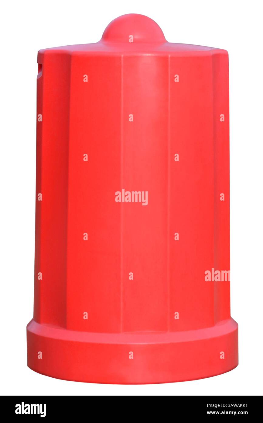 Red reinforced plastic ground fire hydrant anti-vandal cover, dustproof hood, large detailed ...