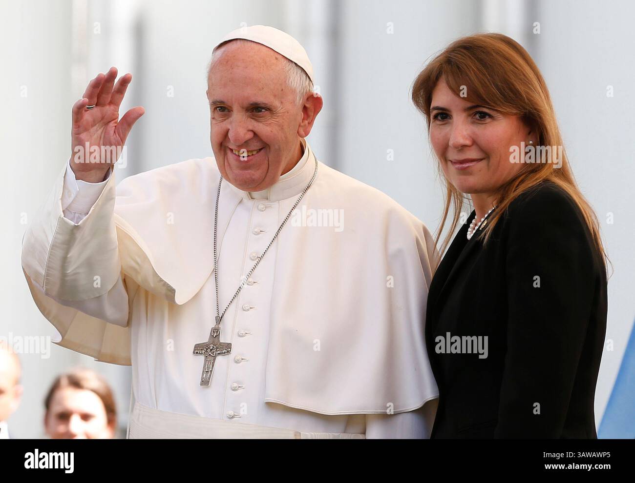 June 13, 2016 - Rome, Italy - POPE FRANCIS is pictured next to ...