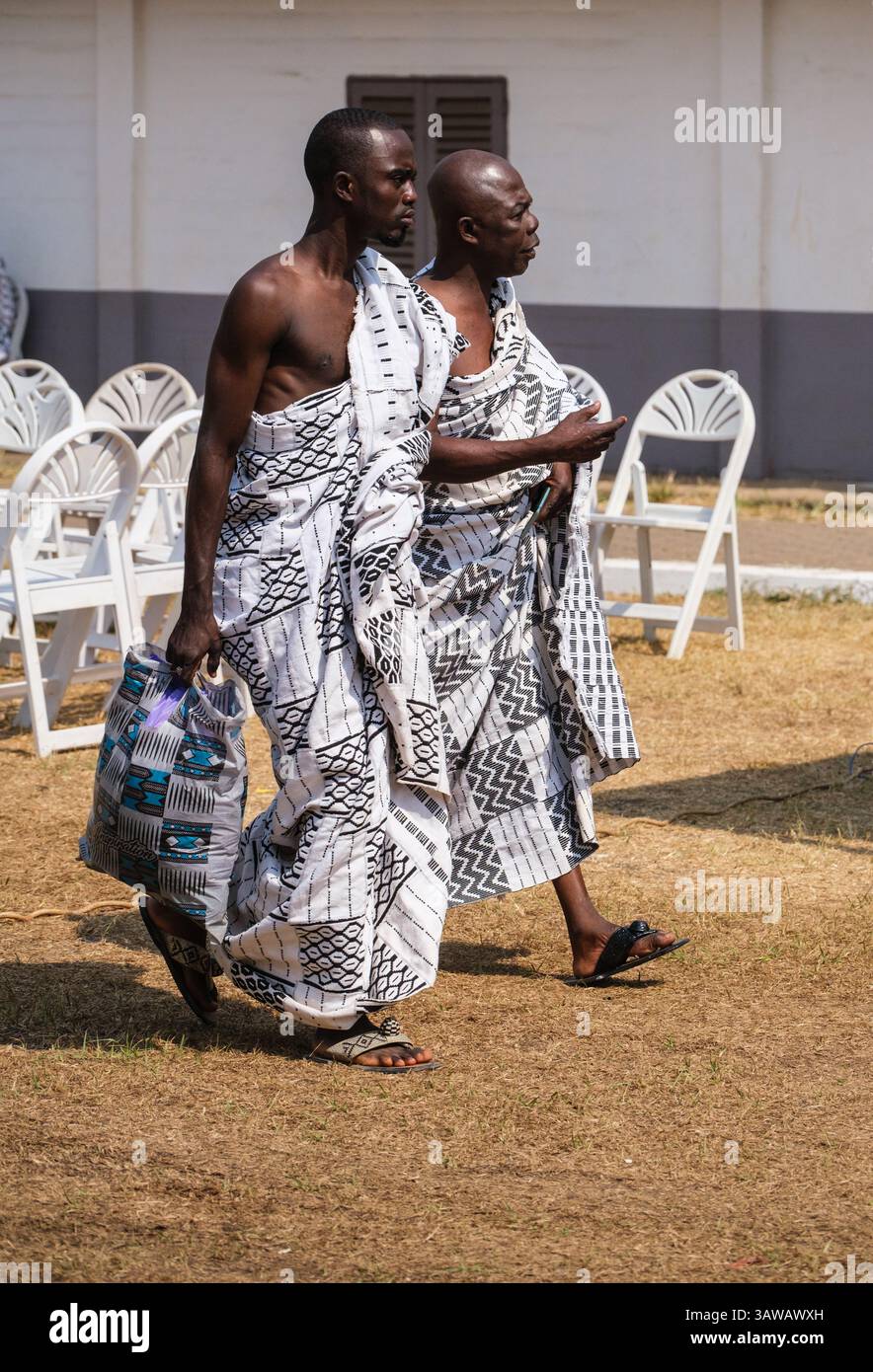 Kumasi, Ghana. Ashanti Akwasidae Festival. Ghanaian Men Wearing ...