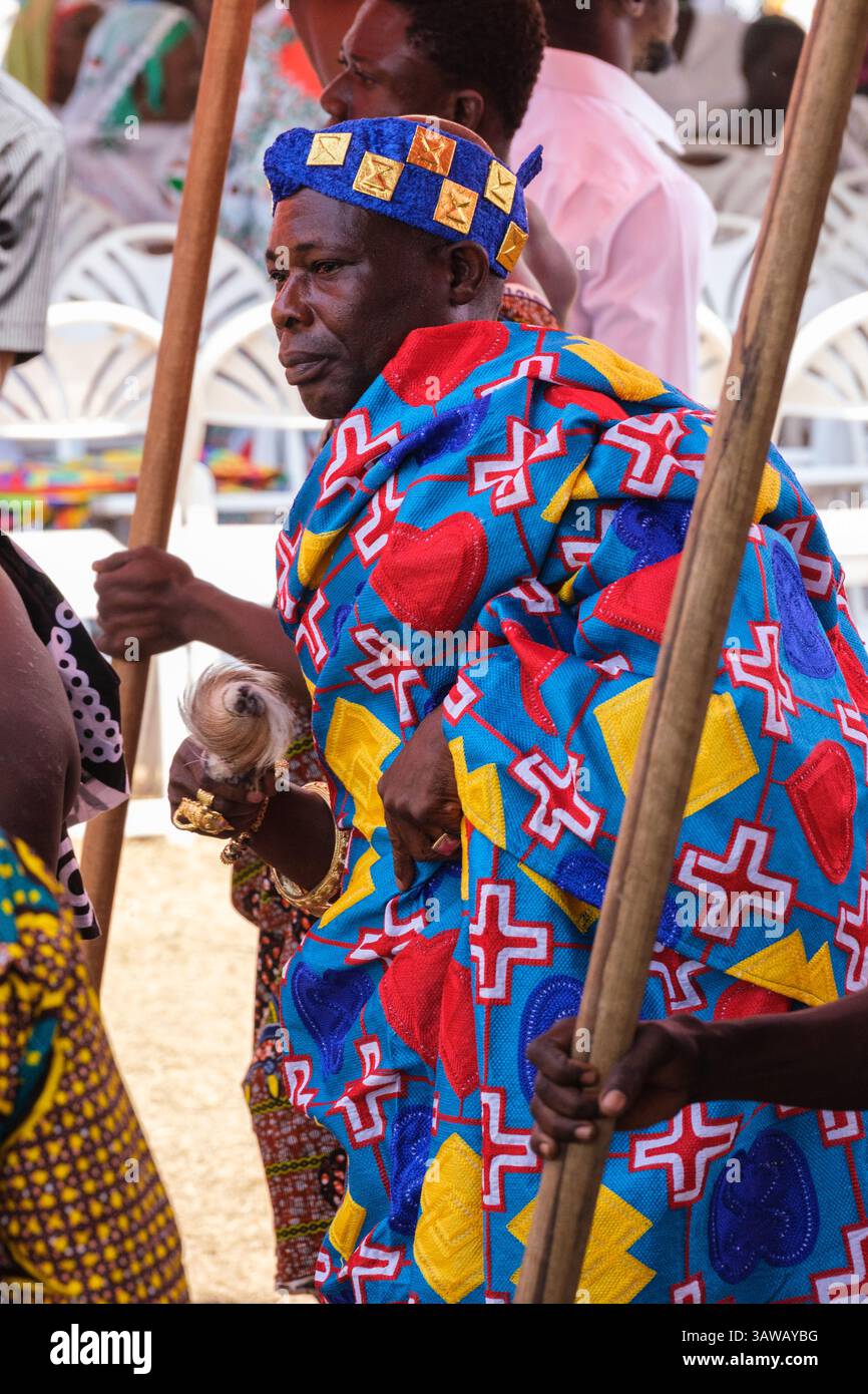 Kumasi, Ghana. Ashanti Akwasidae Festival. A Traditional Ashanti Chief ...