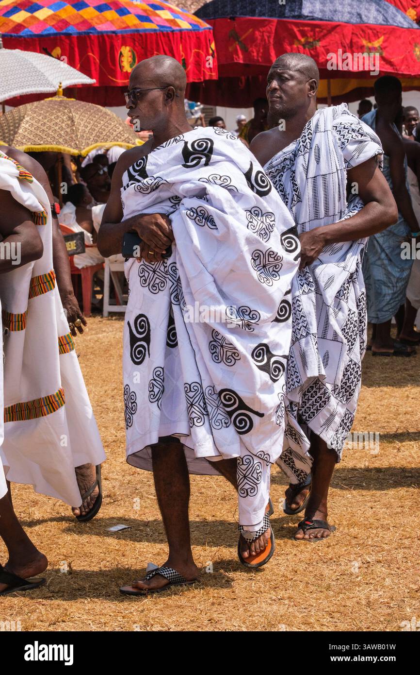 Kumasi, Ghana. Ashanti Akwasidae Festival. Ghanaian Men Wearing ...