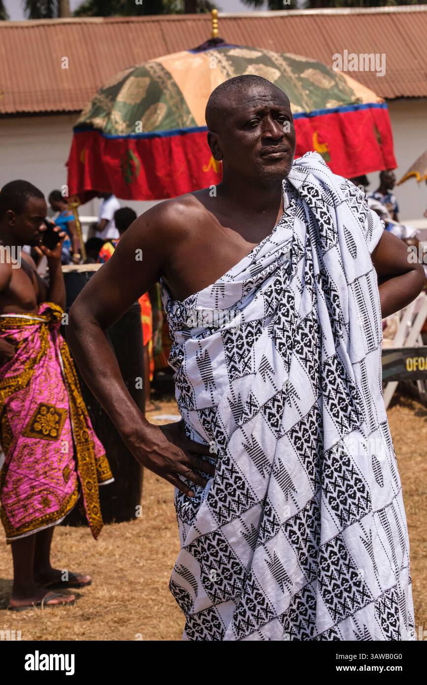 Kumasi, Ghana. Ashanti Akwasidae Festival. Ghanaian Man Wearing ...