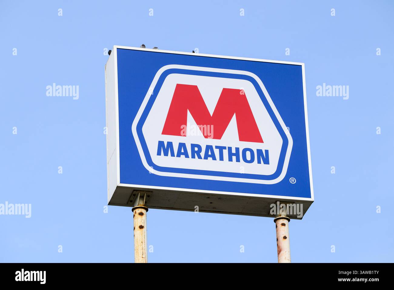 Tualip, WA, USA - March 7, 2025; Marathon Petroleum Corporation branded ...