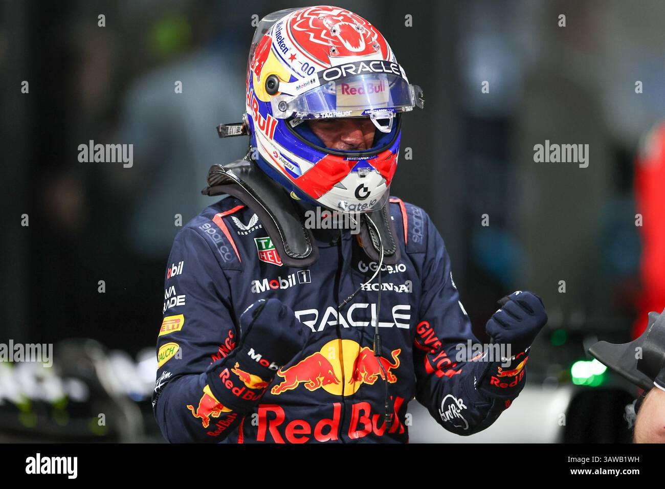 JEDDAH, SAUDI ARABIA - APRIL 19: Max Verstappen of the Netherlands and ...