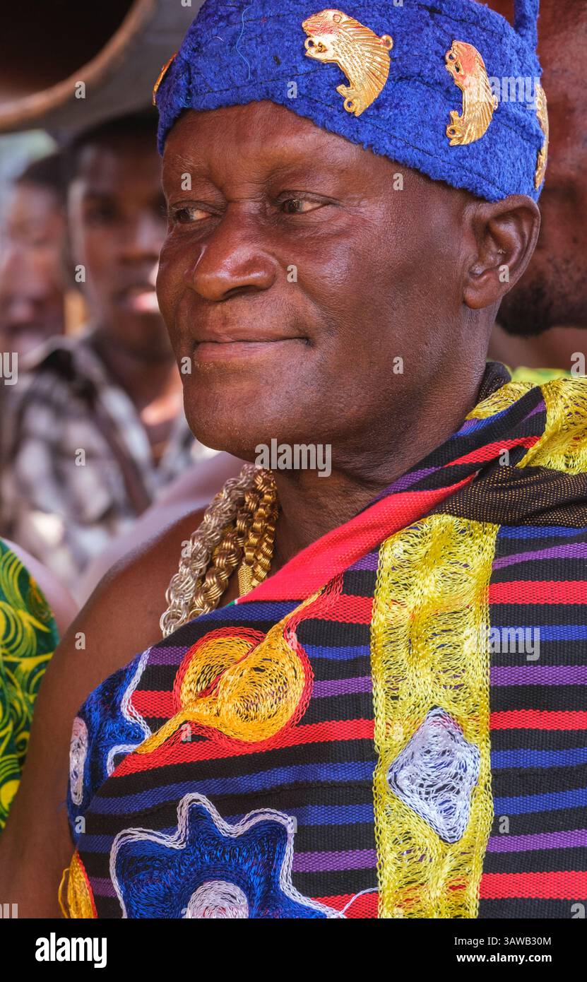Kumasi, Ghana. Ashanti Akwasidae Festival. A Traditional Ashanti Chief ...