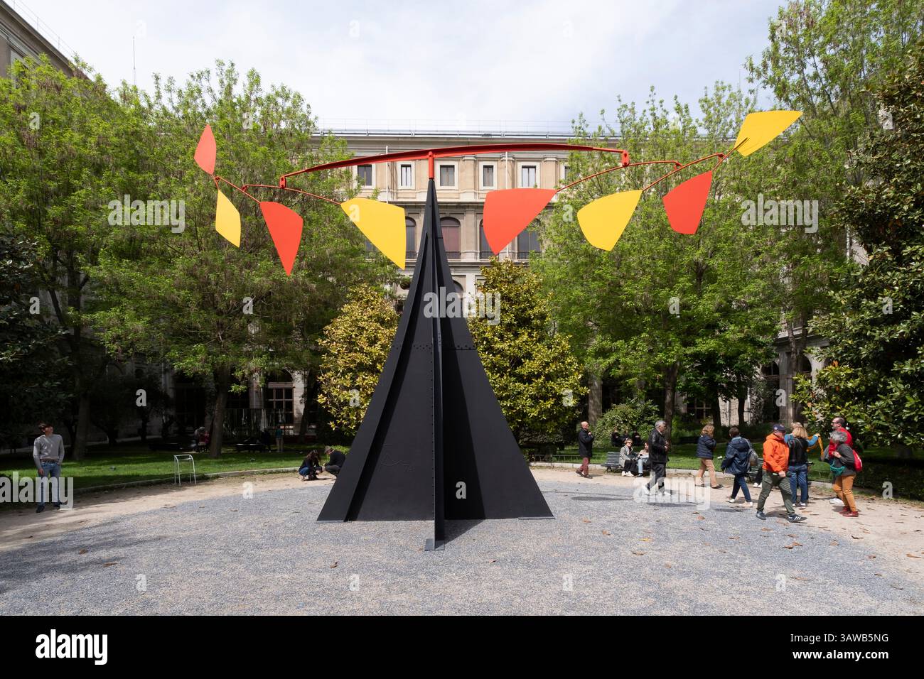 Sculpture Carmen by Alexander Calder from 1974 in the inner courtyard ...