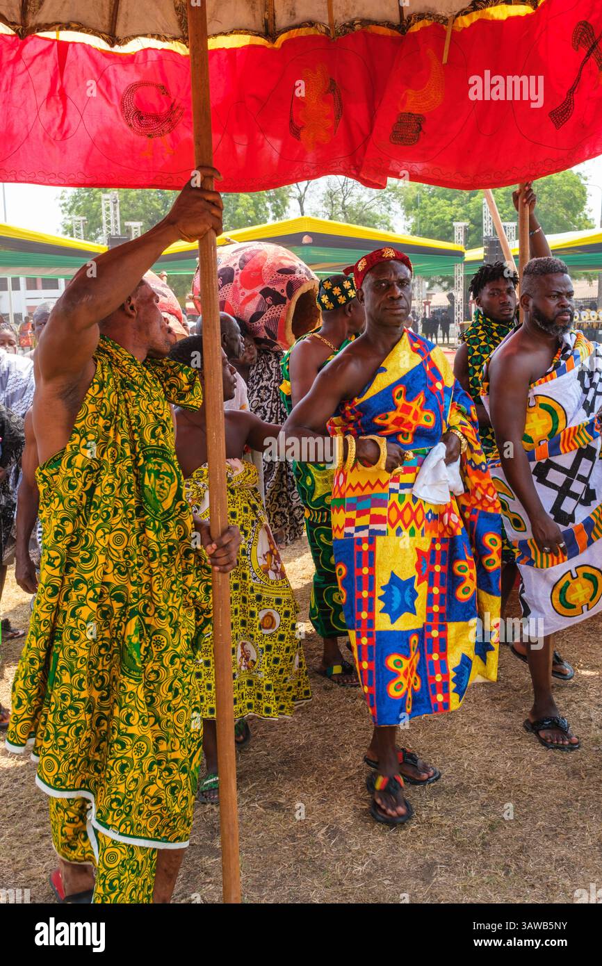 Kumasi, Ghana. Ashanti Akwasidae Festival. A Local Ashanti Notable ...