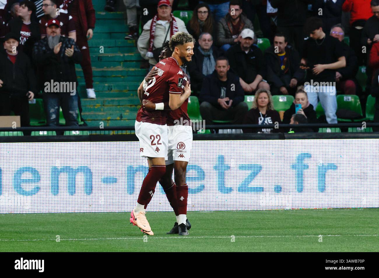 22 Kevin VAN DEN KERKHOF (fcm) during the Ligue 2 BKT match between ...