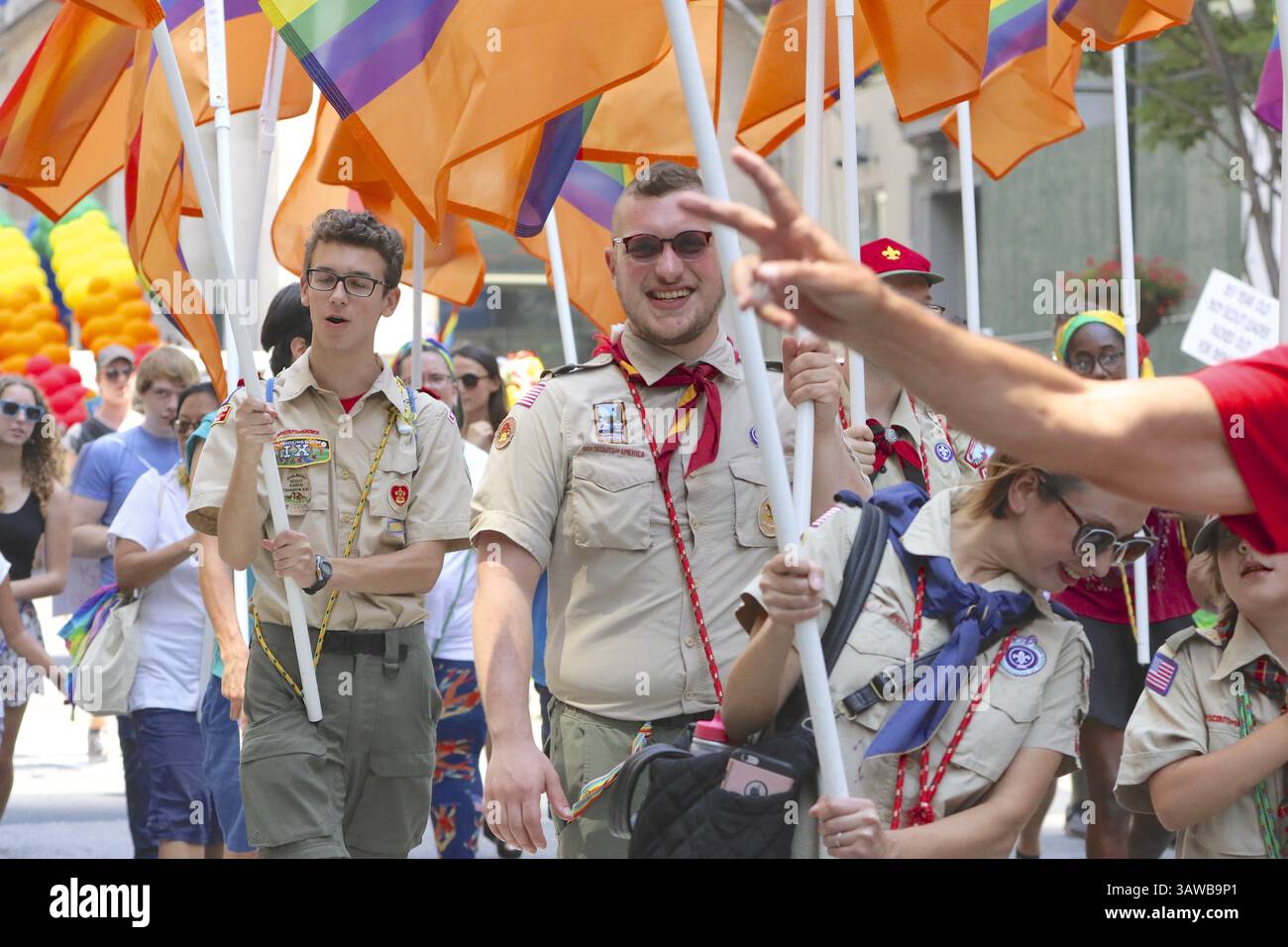 June 26, 2016 - New York, New York, U.S - Boy Scouts participate in the ...