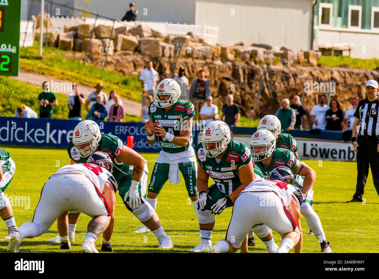 Schwäbisch- Hall, Germany on 19. Apr. 2025. erima GFL / German Football ...