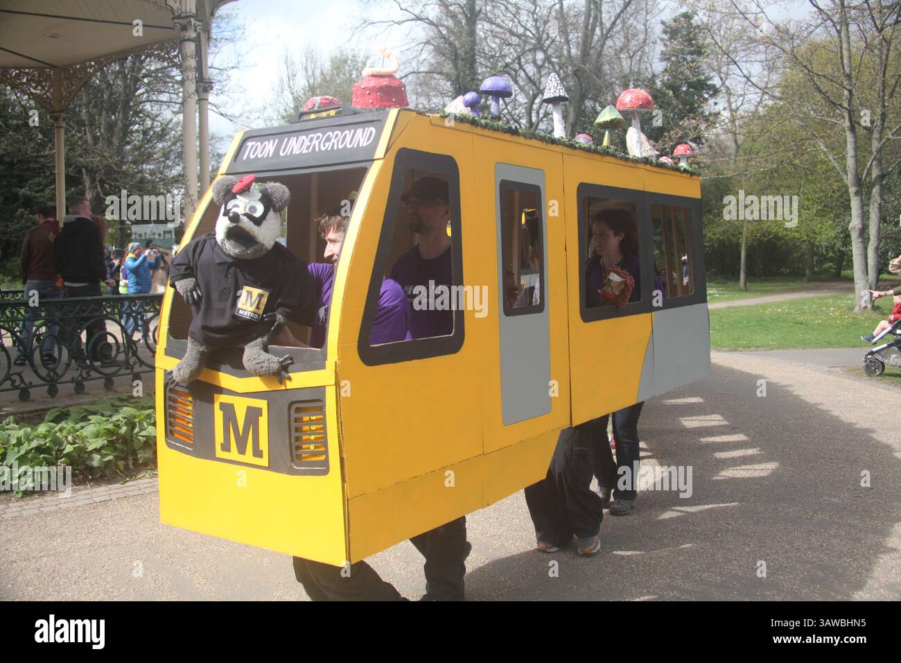 Newcastle upon Tyne, UK, 18th April, 2025, Puppetry Festival Parade ...