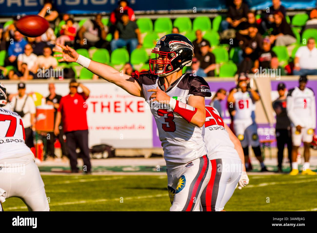 Schwäbisch- Hall, Germany on 19. Apr. 2025. erima GFL / German Football ...