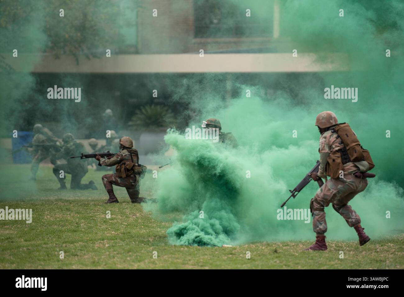South African National Defence Force capability display in Johannesburg ...