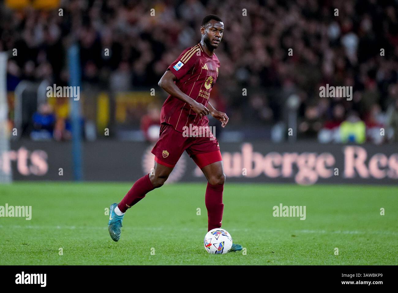 Rome, Italy. 19th Apr, 2025. Evan Ndicka of AS Roma during the Serie A ...
