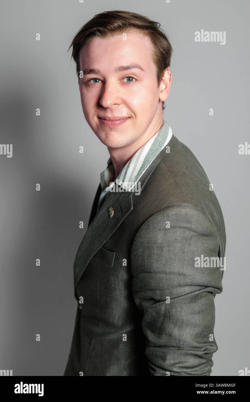Madrid, Spain. 19th Apr, 2025. Portrait of Jakob Norrgard, member of ...