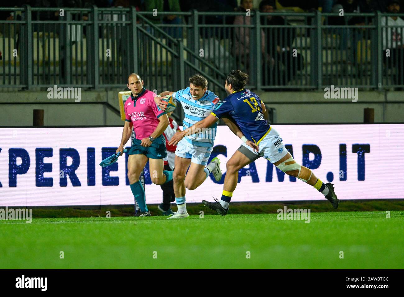 Sebastian Cancelliere ( Glasgow Warriors ) Damiano Mazza ( Zebre Parma ...