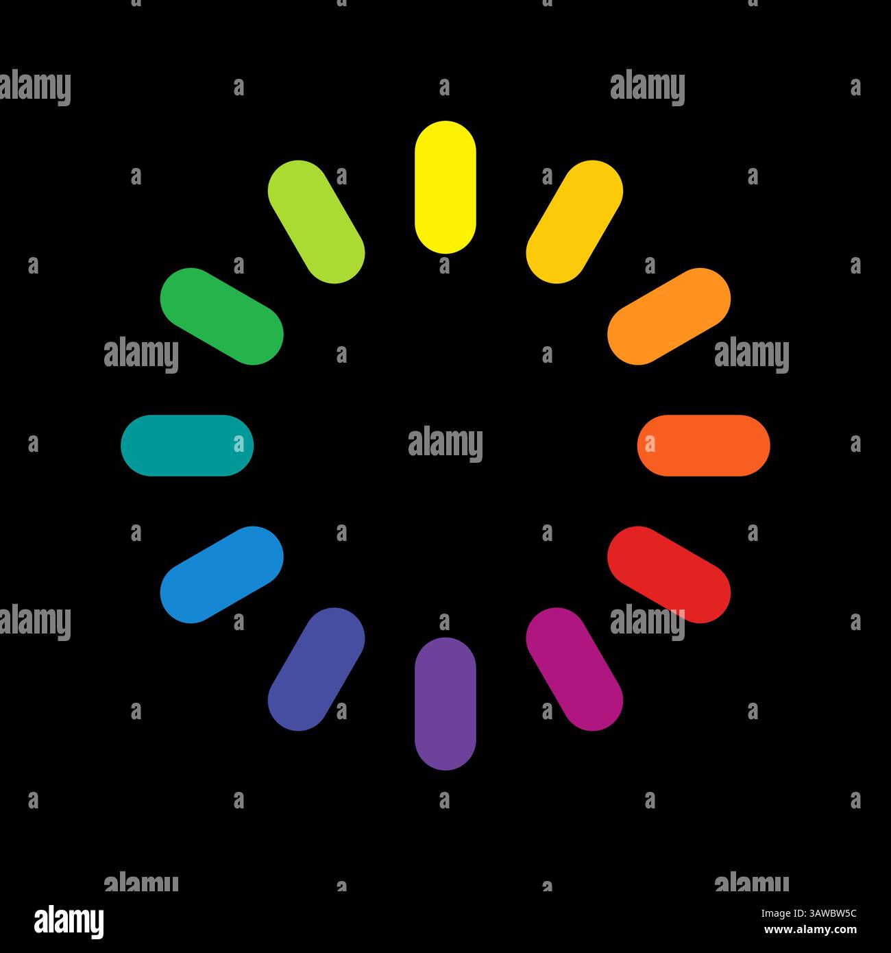 Colorful Loading Bar Symbol Vibrant Ui Element Stock Vector Image And Art Alamy