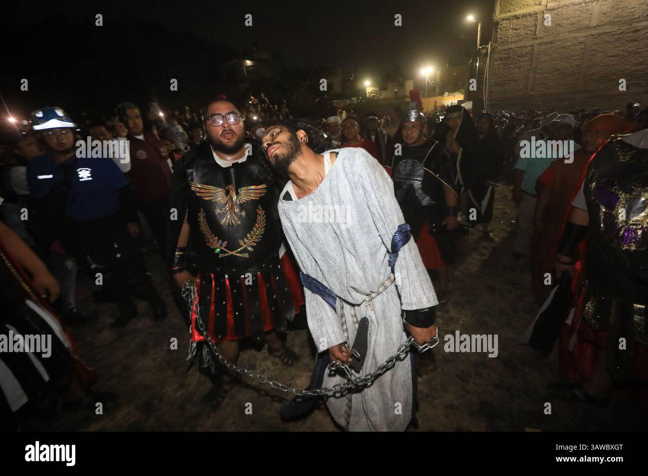 A penitent taking part during the Holy Thursday procession, on the ...