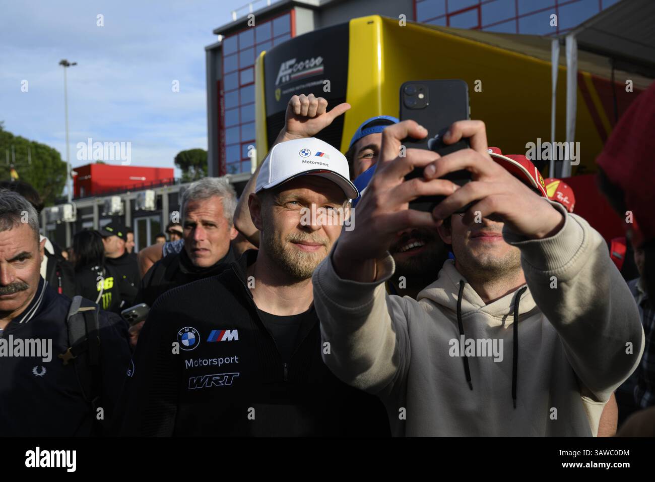 Kevin Magnussen meeting his fans during WEC - 6 Hours of Imola ...
