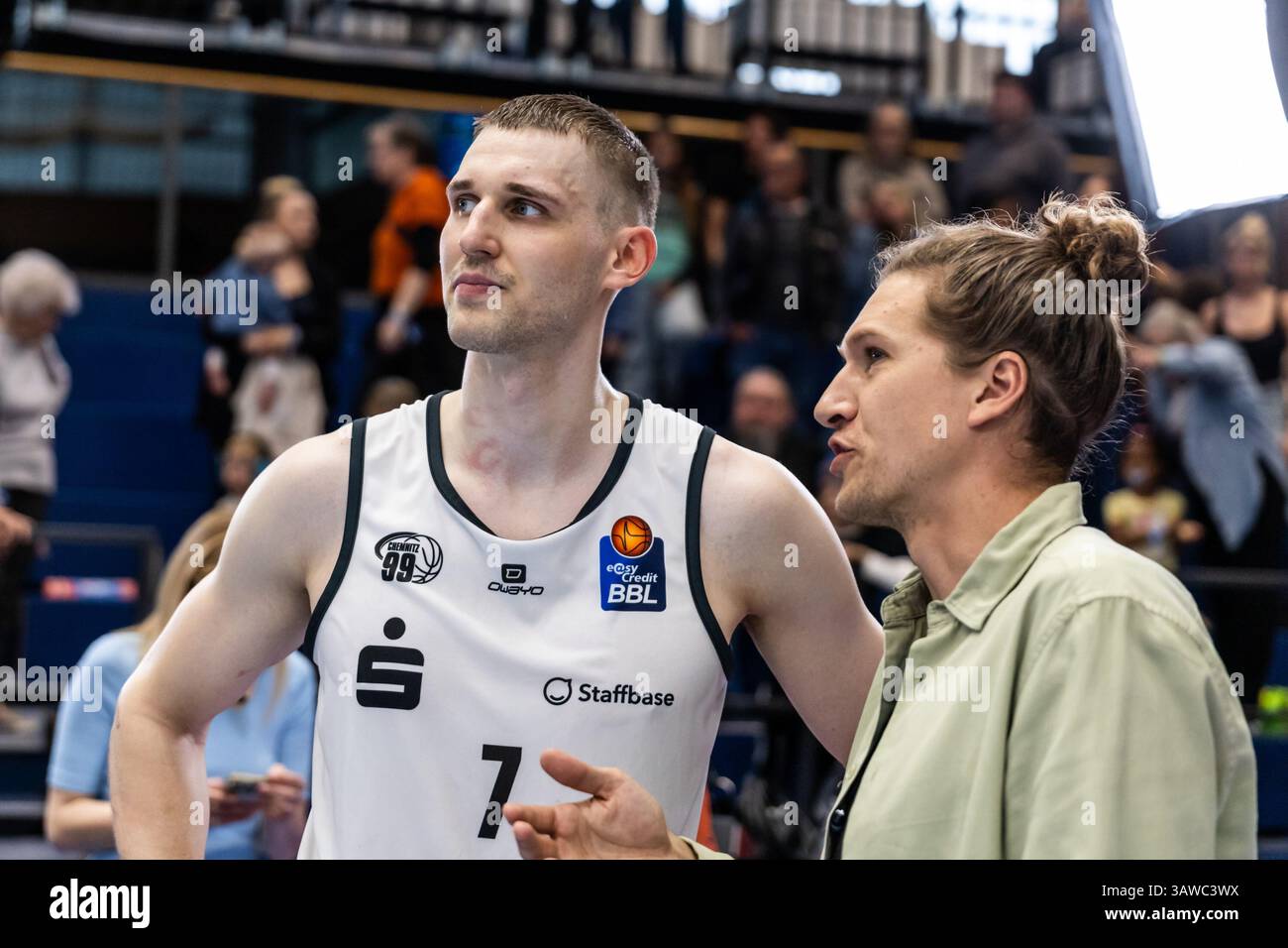 Weissenfels, Deutschland. 19th Apr, 2025. Jonas Richter (Niners ...